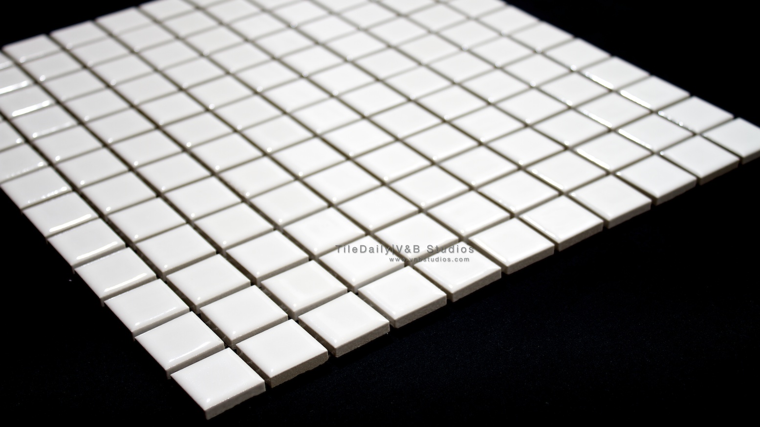 1×1 Matte White Square Porcelain Mosaic Tiles – tiledaily