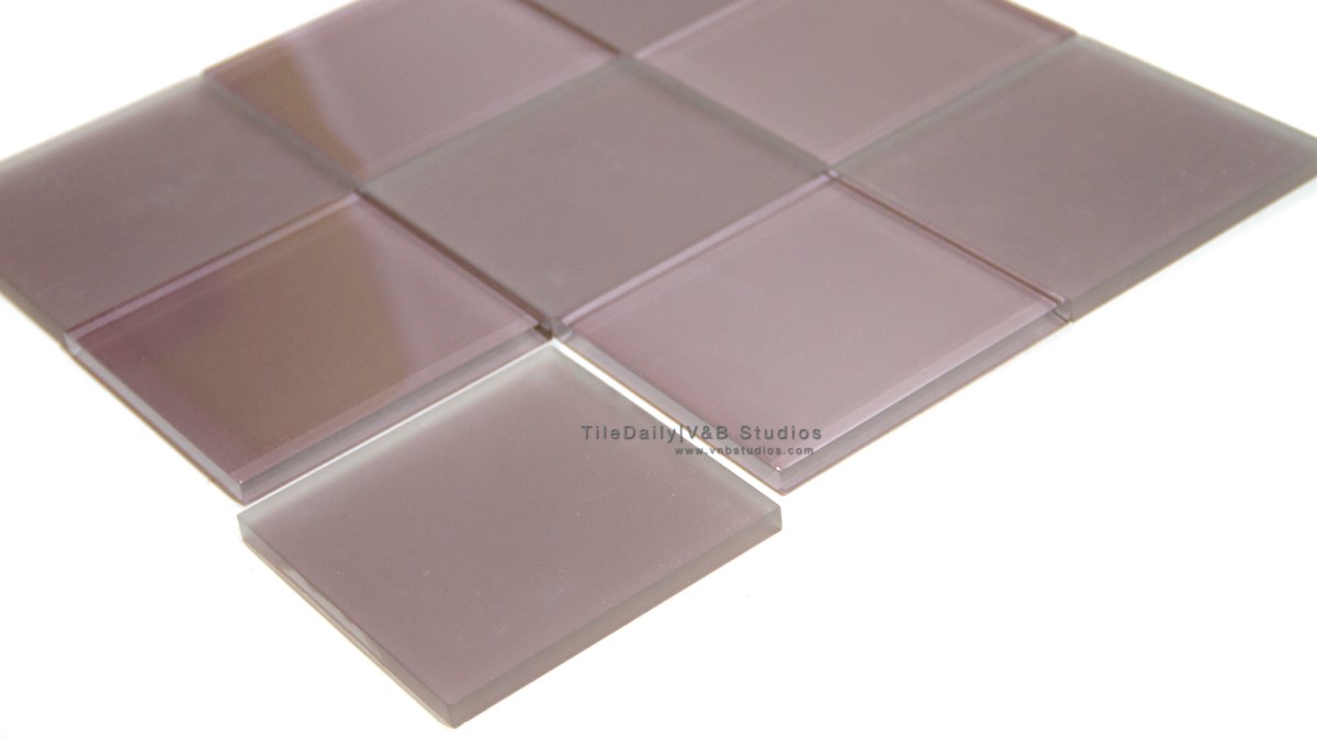 Lilac Glass Square Tiles – tiledaily