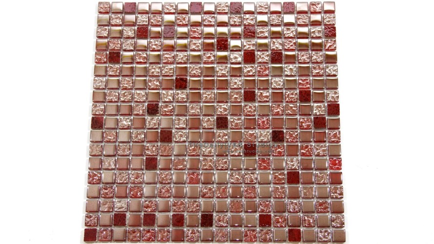 Small Square Red Iridescent Tile – tiledaily