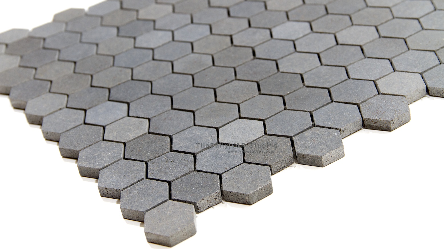 Basalt Hexagon Mosaic – tiledaily