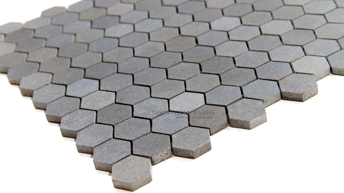 Basalt Hexagon Mosaic – tiledaily