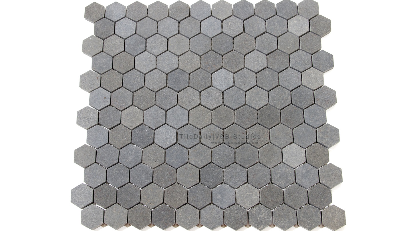Basalt Hexagon Mosaic – tiledaily