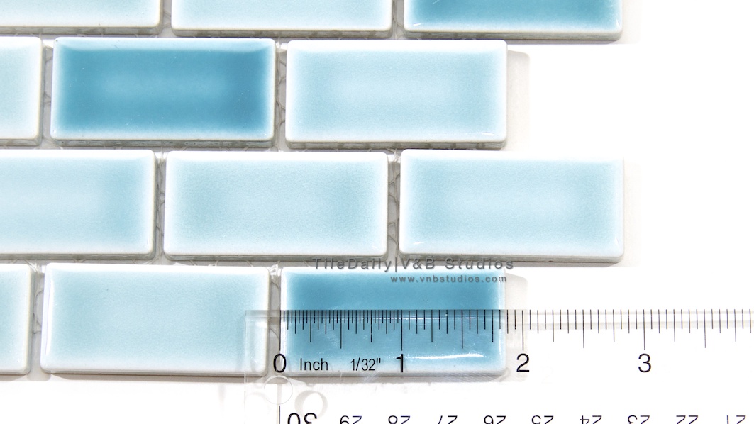 Brick Porcelain Mosaic, Mix Blue – tiledaily