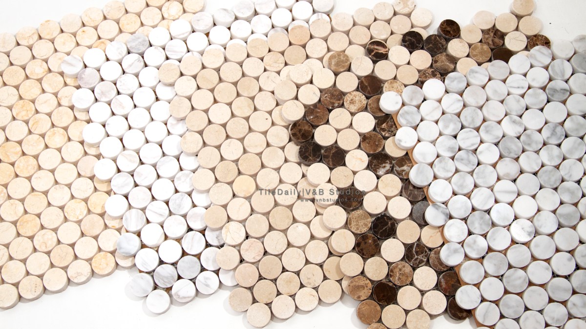 Penny Round Marble Mosaic – tiledaily