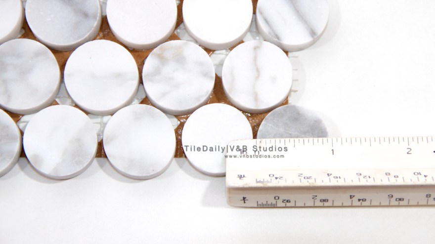 Penny Round Marble Mosaic – tiledaily
