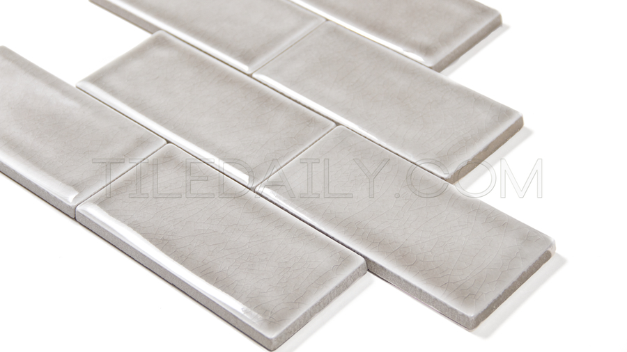 Crackle Subway Porcelain Tile, Grey – tiledaily