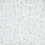 Bubble Glass Mosaic Tile, White – tiledaily