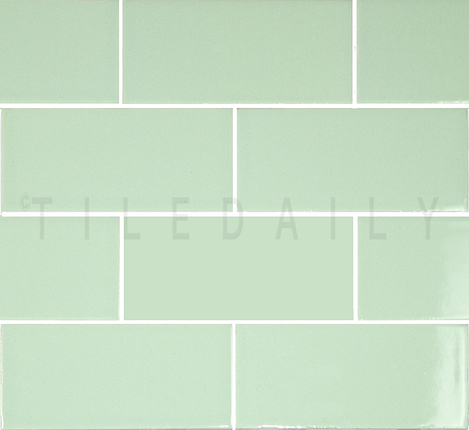 Ceramic Subway Tile, Mint Green – tiledaily