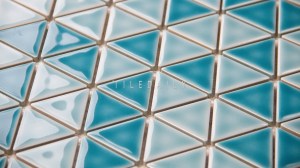 Turquoise Triangle Mosaic Tile – tiledaily