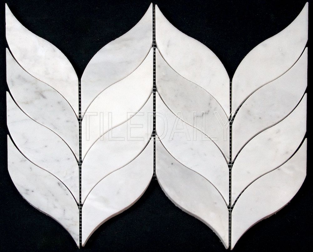 Leaf Marble Mosaic – tiledaily