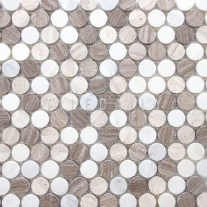 Marble Penny Round Mosaic – tiledaily