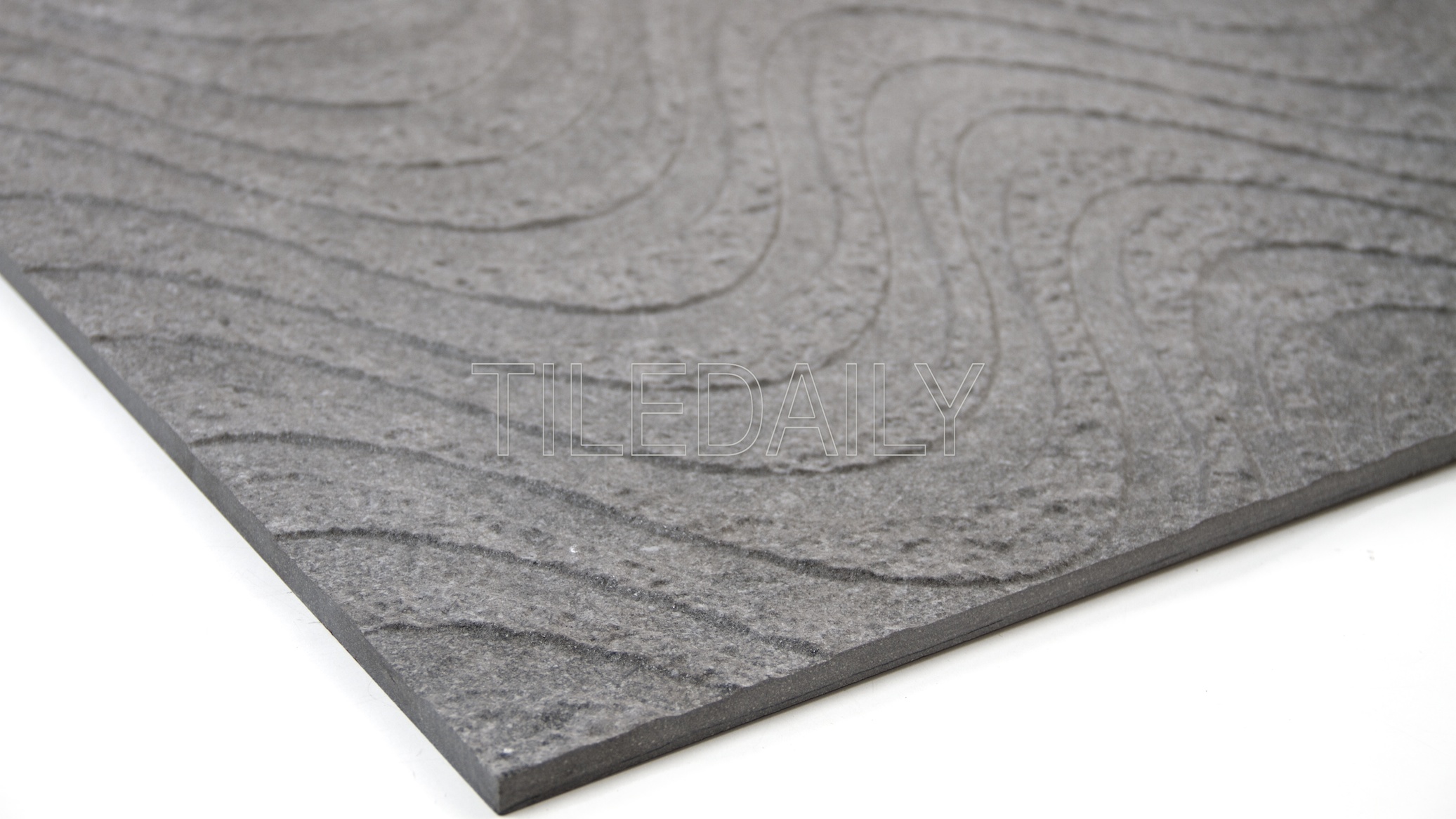 Greystone Porcelain Tile, Wave – tiledaily