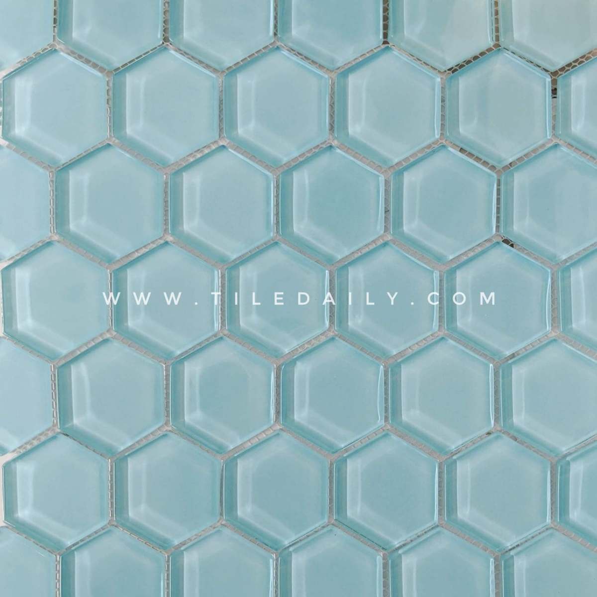 Hexagon Glass Mosaic – tiledaily