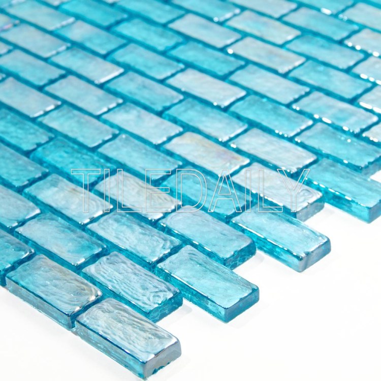 Turquoise Iridescent Glass – tiledaily